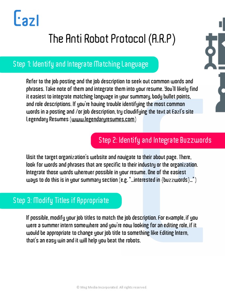 Step by Step Guide To The ARP or Resume Keyword Optimization | PDF ...