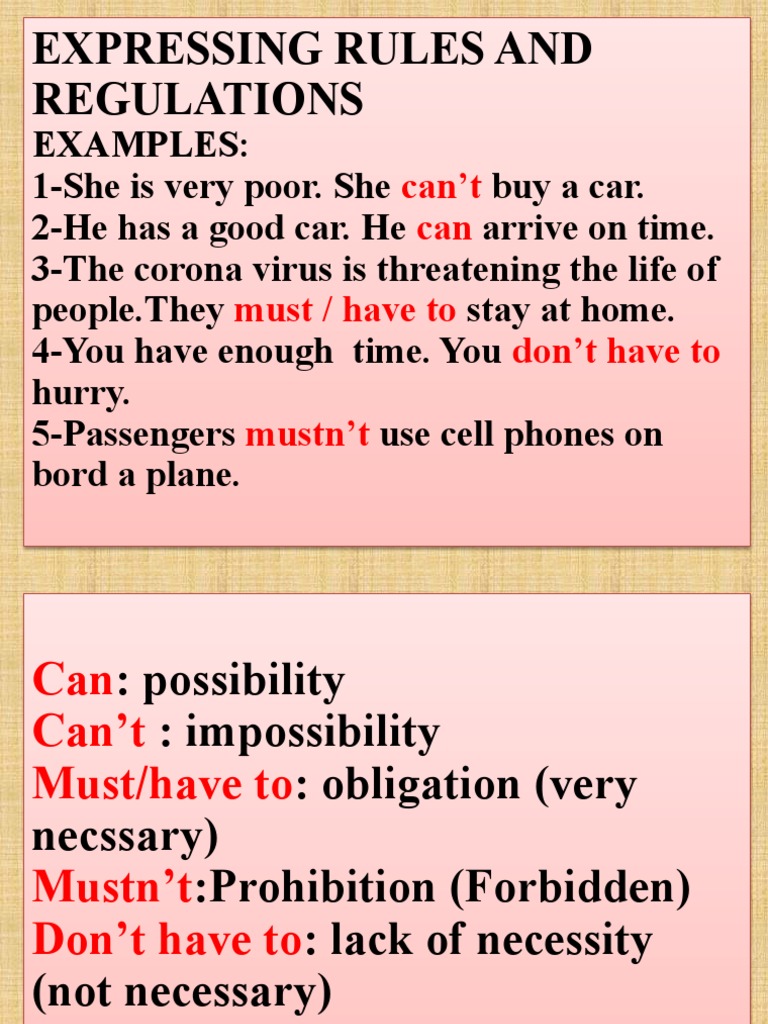 Expressing Rules and Regulations | PDF