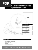 IUM Undergraduate Application Form | PDF
