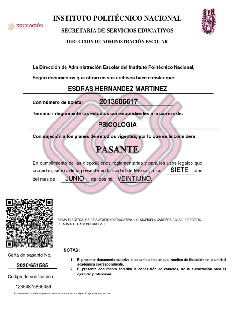 Pasante Ipn | PDF