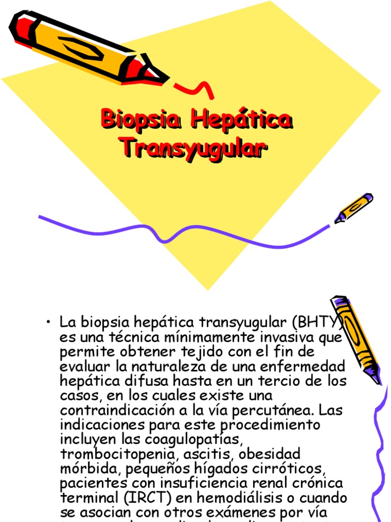 Biopsia Hepática Transyugular | PDF | Biopsia | Medicina CLINICA