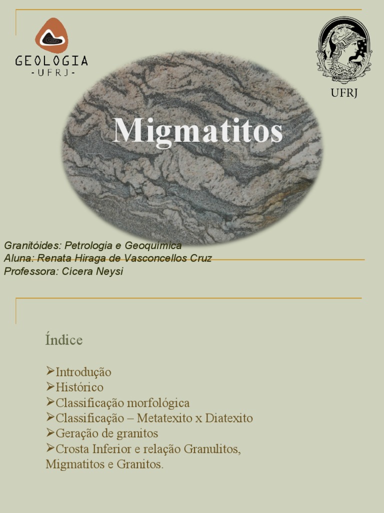 Migmatito | PDF | Granito | Rochas (Geologia)