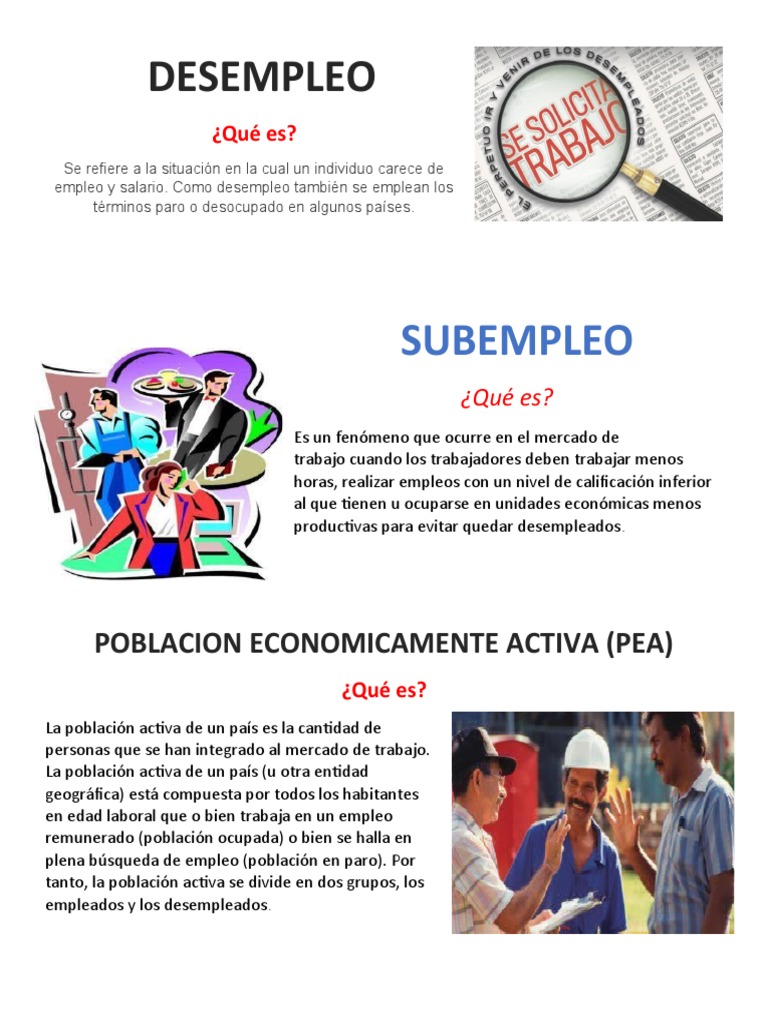 DESEMPLEO | PDF | Desempleo | Ciencias sociales