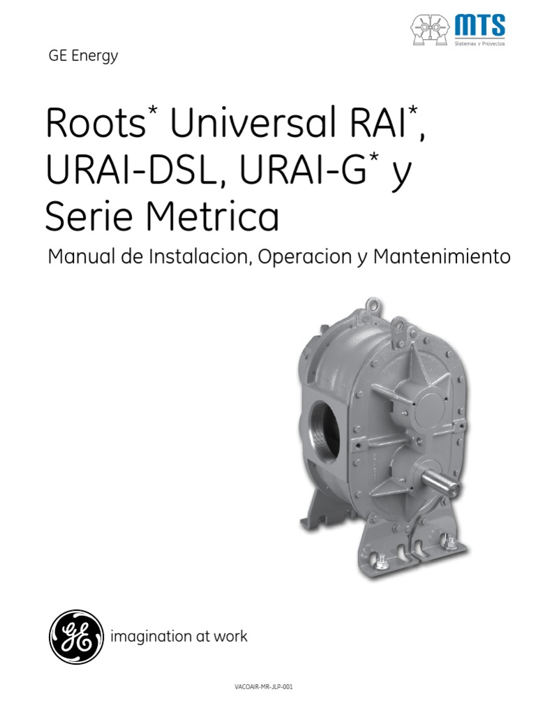 Manual Roots Urai, Urai-Dsl, Urai-G Español Mts Opt | PDF | Petróleo | Eje