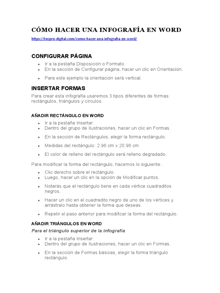 Cómo Hacer Una Infografía en Word | PDF