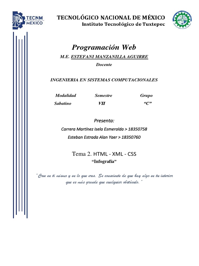 Infografia HTML | PDF | HTML | Script Java