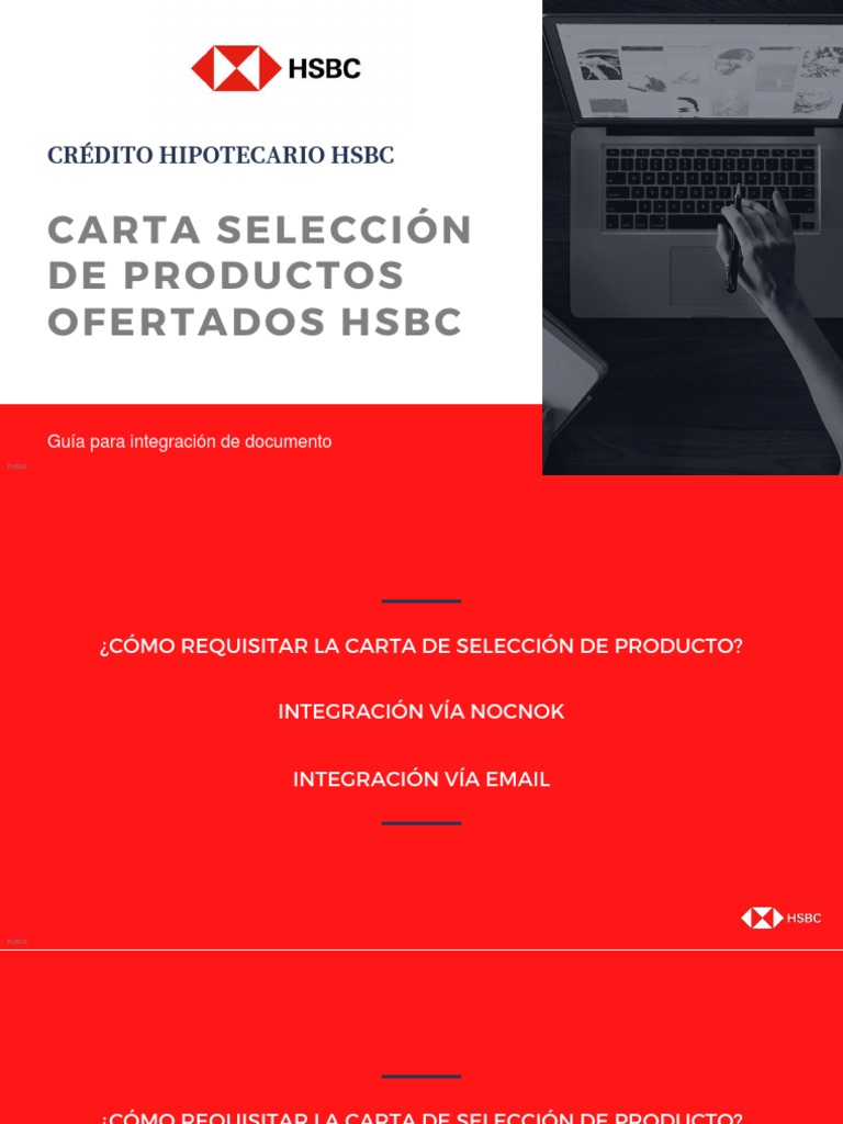 Carta Selección de Productos Ofertados HSBC Guía 2 | PDF | Préstamo hipotecario | Business
