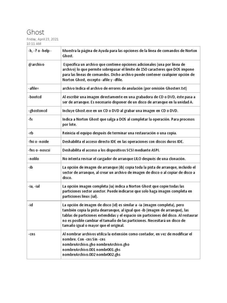 Command Ghost | PDF | Archivo de computadora | Arranque