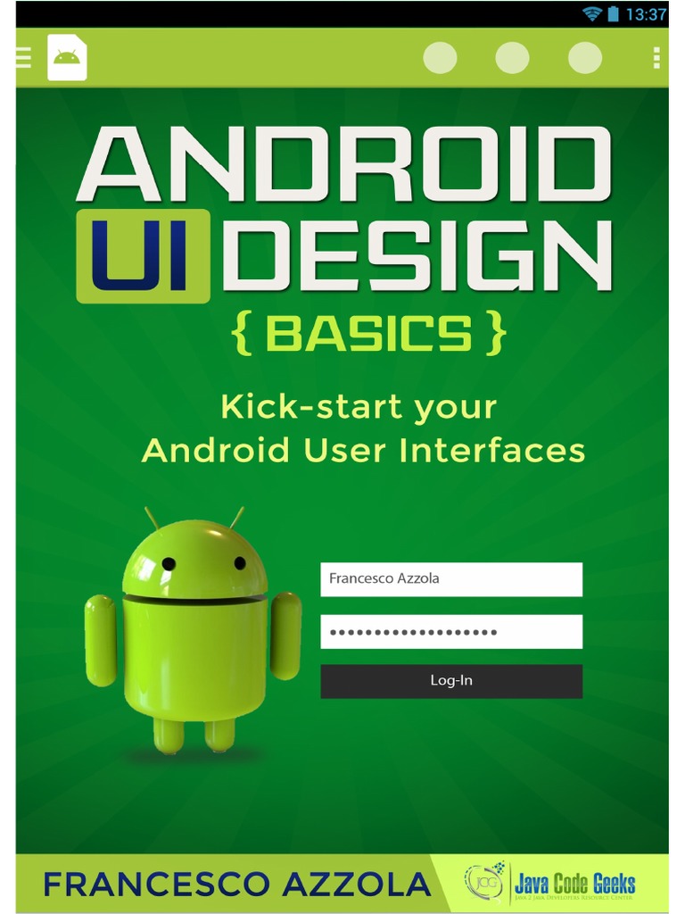 Android UI Design | Download Free PDF | Mobile App | Android (Operating System)
