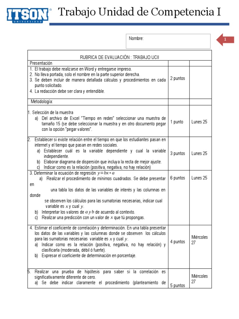 Trabajo Ucii | PDF | Análisis de regresión | Mínimos cuadrados