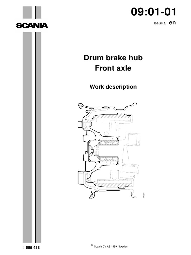Drum Brake Hub Front Axle | PDF | Axle | Nut (Hardware)