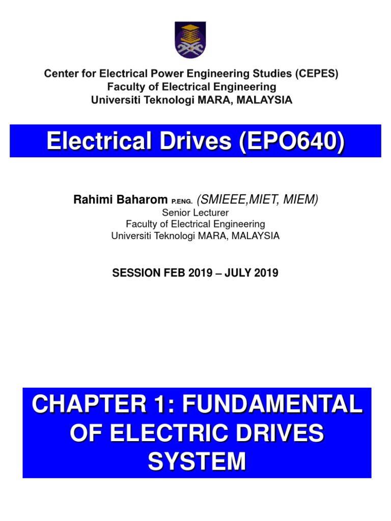 Slides - Introduction To Electric Drives | PDF | Torque | Rotation ...