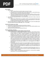 RFBT - Chapter 1 - Bouncing Checks Law | PDF | Cheque | Negotiable Instrument
