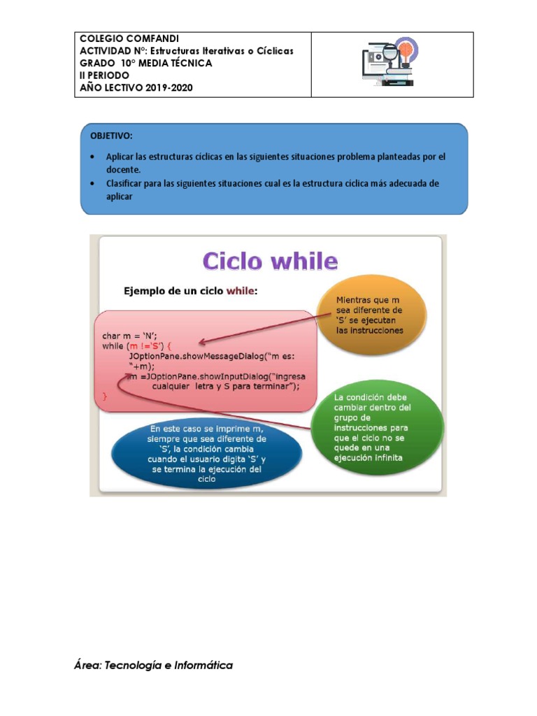 Actividad 1 Ciclos (While, Dowhile y For) | PDF
