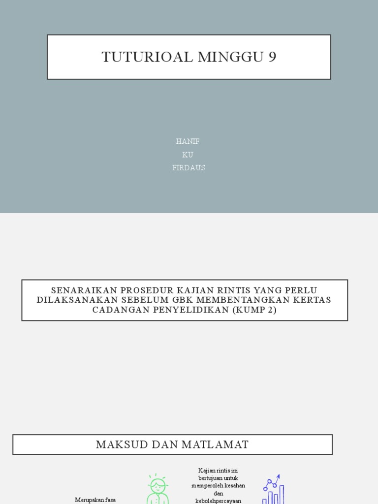 Prosedur Kajian Rintis Sebelum Penelitian | PDF