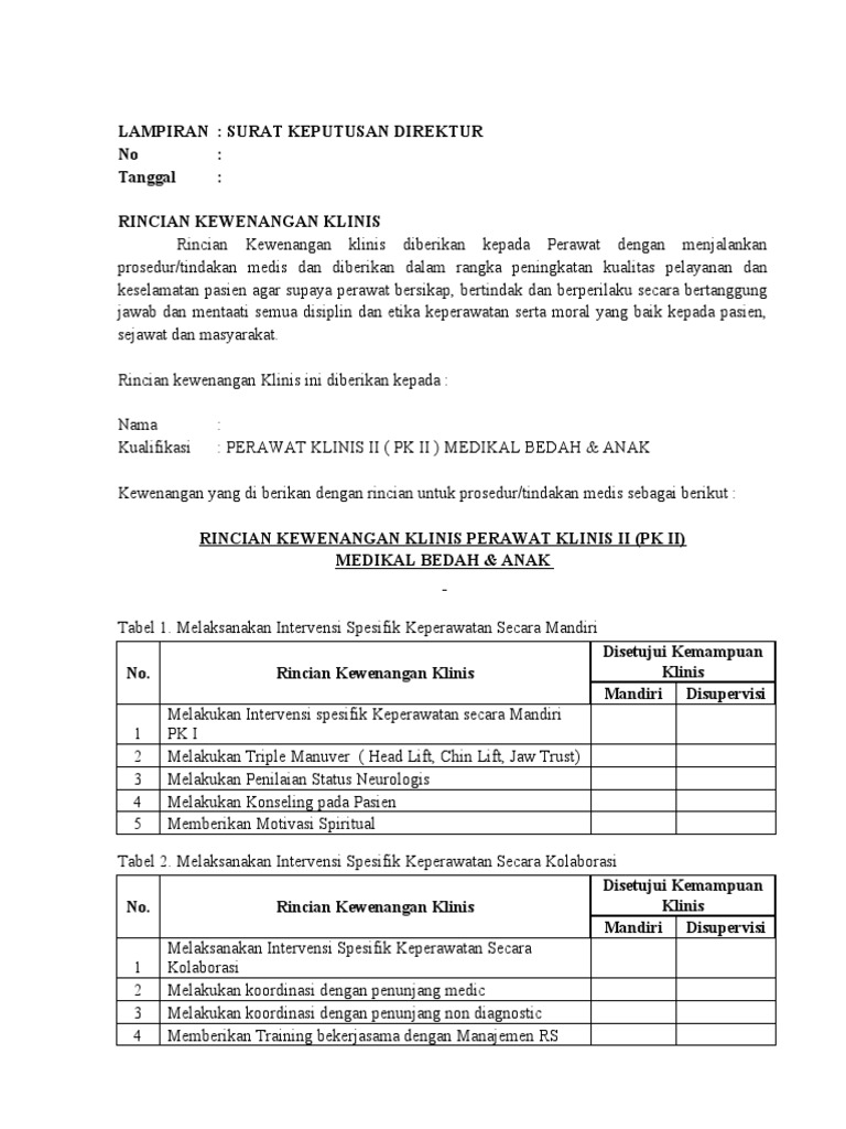 RKK PK II Medikal Bedah & Anak | PDF