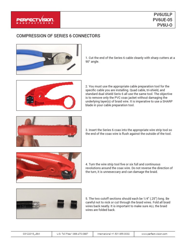 Pv6Uslp PV6UE-05 PV6U-O Compression of Series 6 Connectors | Download ...