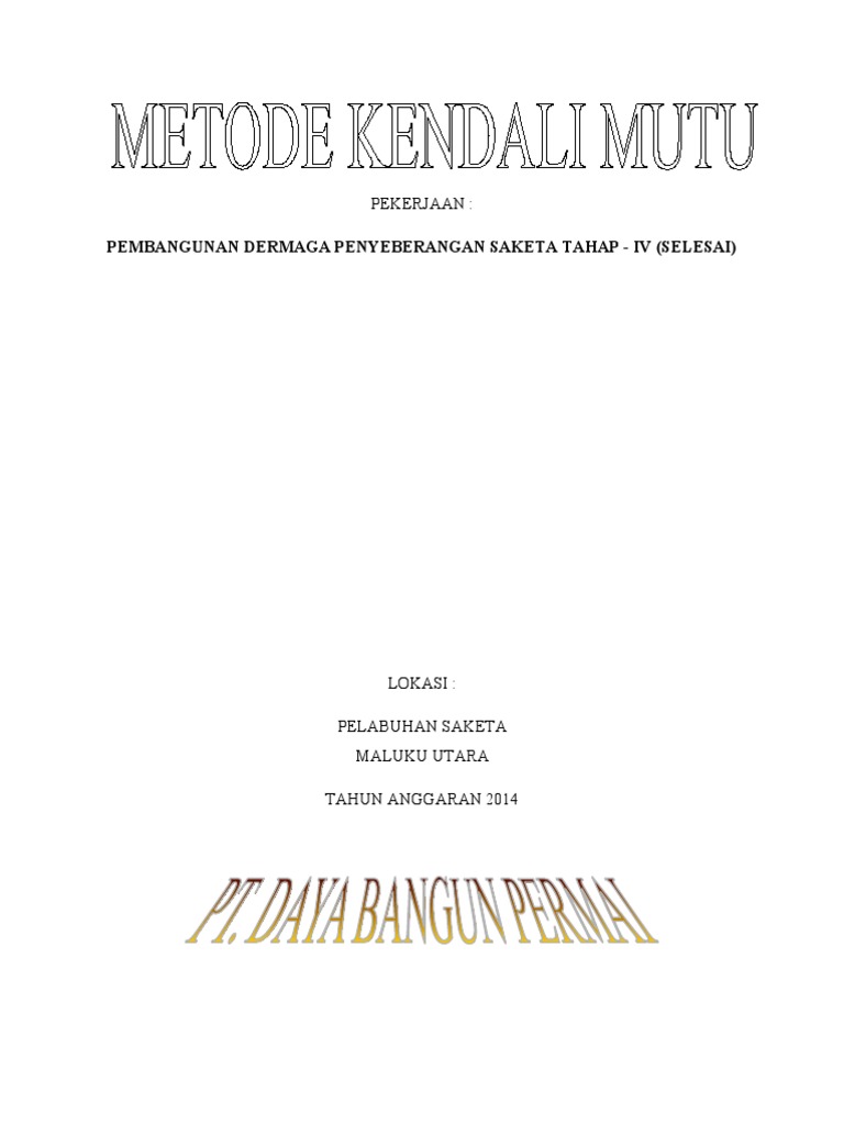 Metode Kendali Mutu | PDF