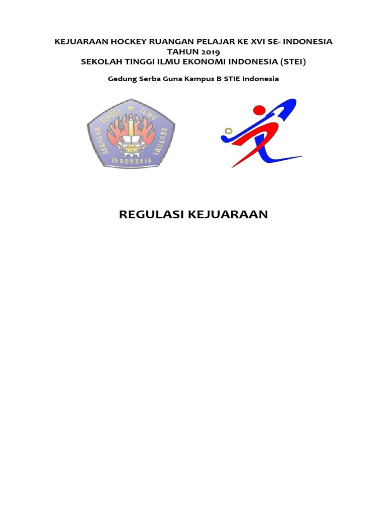Regulasi Pertandingan KHRP Stei 2019 | PDF | Olahraga & Rekreasi