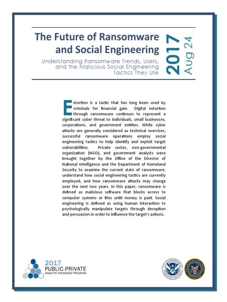 6 2017 AEP The Future of Ransomware and Social Engineering | PDF ...