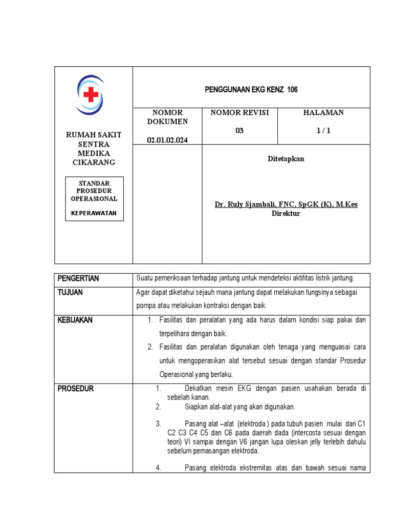 SPO EKG Kenz ECG 106 2015 | PDF