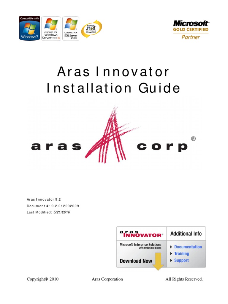 Aras Innovator 9.2 - Installation Guide | PDF | Web Server | Internet & Web