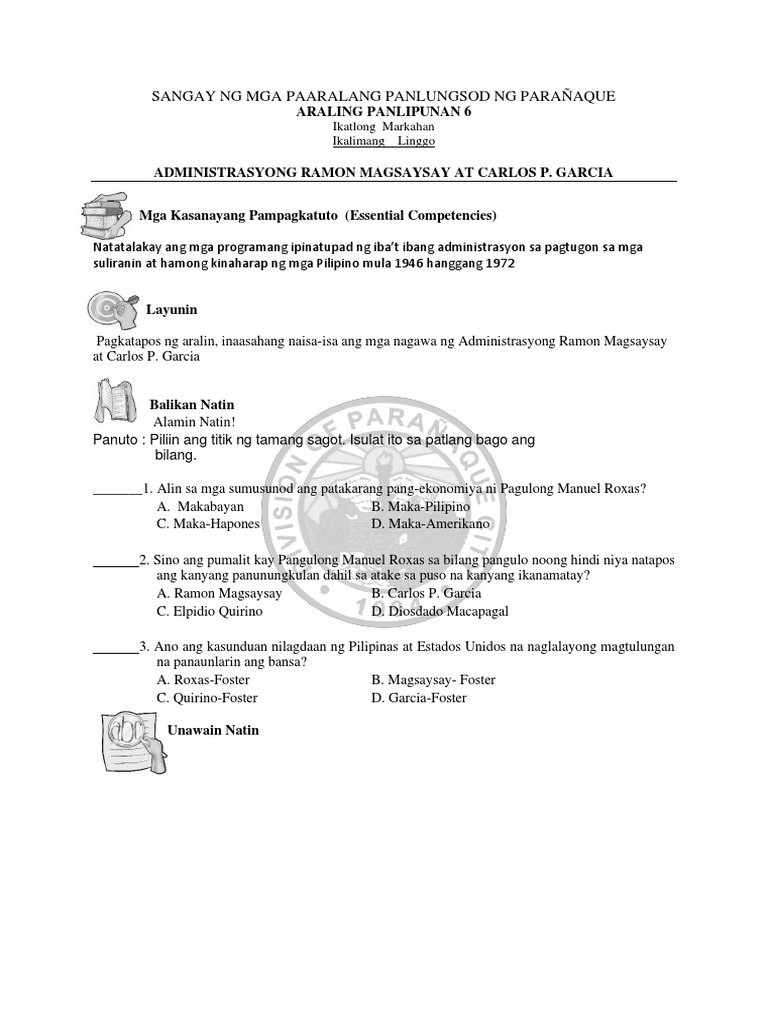 AP Grade6 Quarter3 Module Week5 | PDF