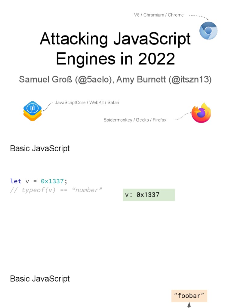 JavaScript Engine Attacks 2022 | PDF | Computing | Information ...