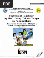 Pagbasa at Pagsusuri - Module 2 | PDF