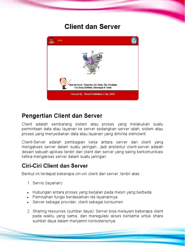 Pengertian dan Fungsi Client-Server | PDF