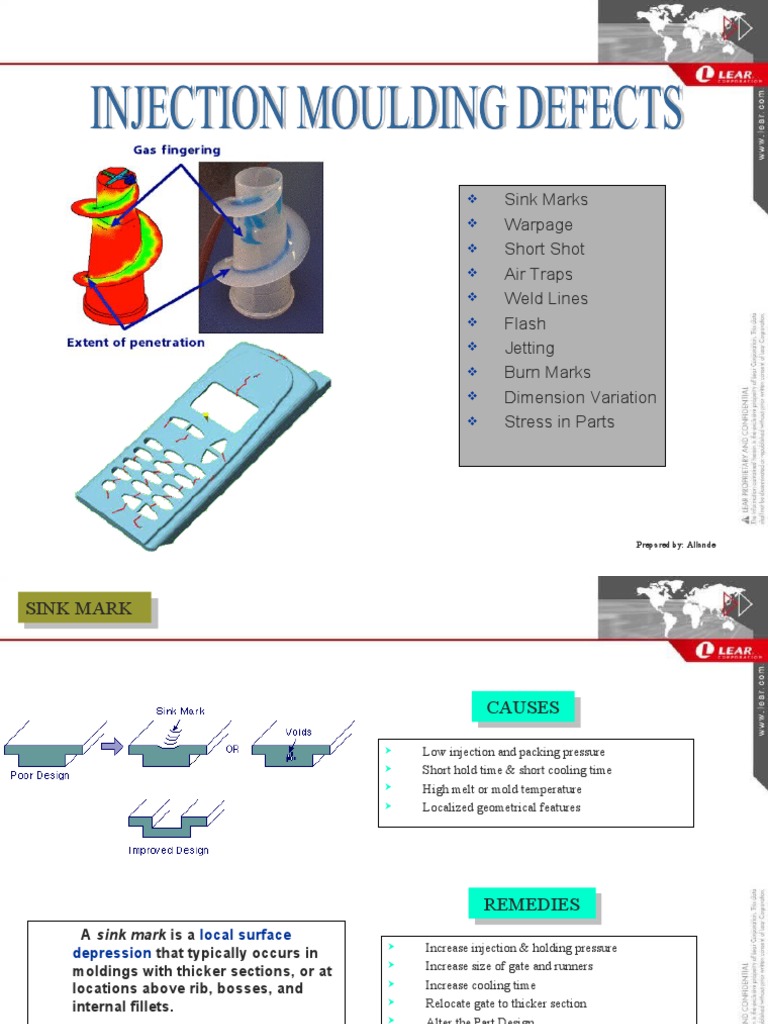 Defects in Injection Molding | PDF | Applied And Interdisciplinary ...