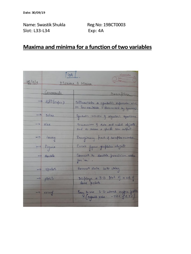 MATLAB Questions and Answers - 4 | PDF | Science & Mathematics