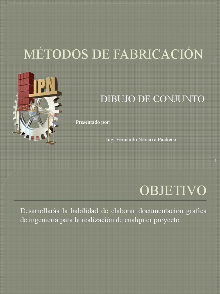 1 - 2 Dibujo de Conjunto | PDF