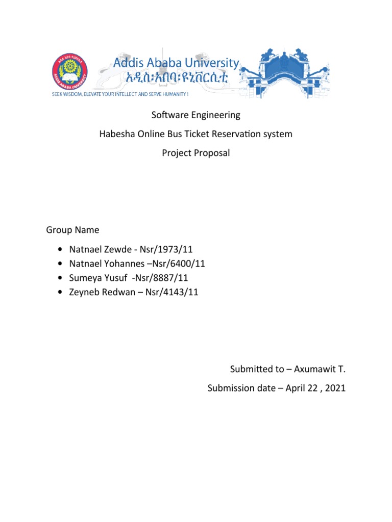 Habesha Bus ? Management System | PDF | Ticket (Admission) | Bus