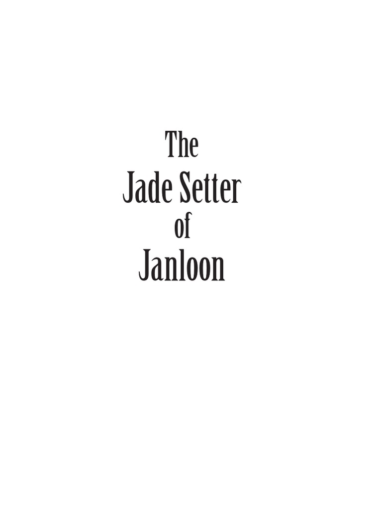 The Jade Setter of Janloon | PDF
