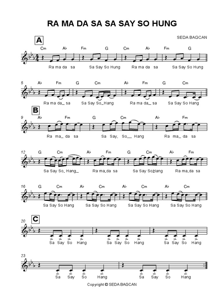 Ra Ma Da Sa Sa Say So Hung | PDF