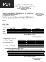 Michael UST College Application Grades Form | PDF