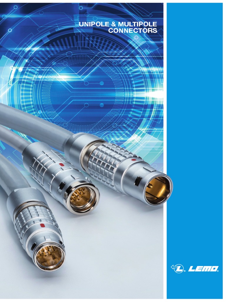 Lemo Catalog Unipole - Multipole | PDF | Electrical Connector ...