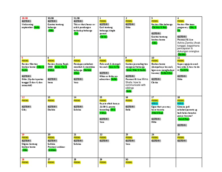 Contoh Timeline | PDF