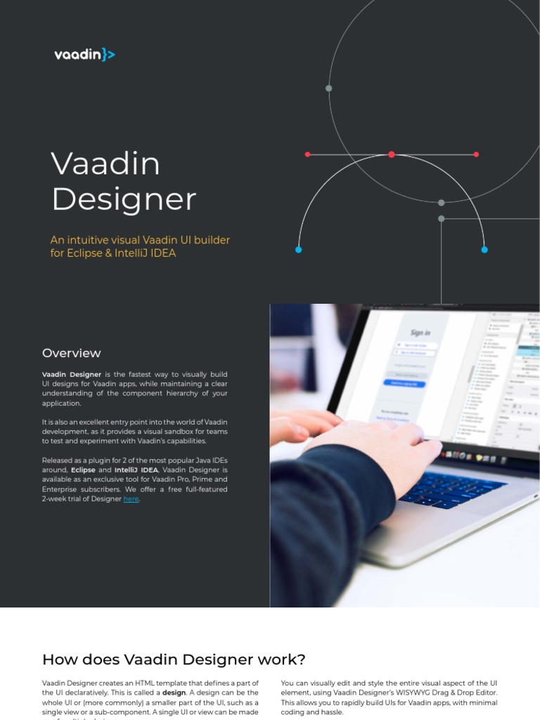 Vaadin Designer Factsheet | PDF | Java (Programming Language) | Web Application