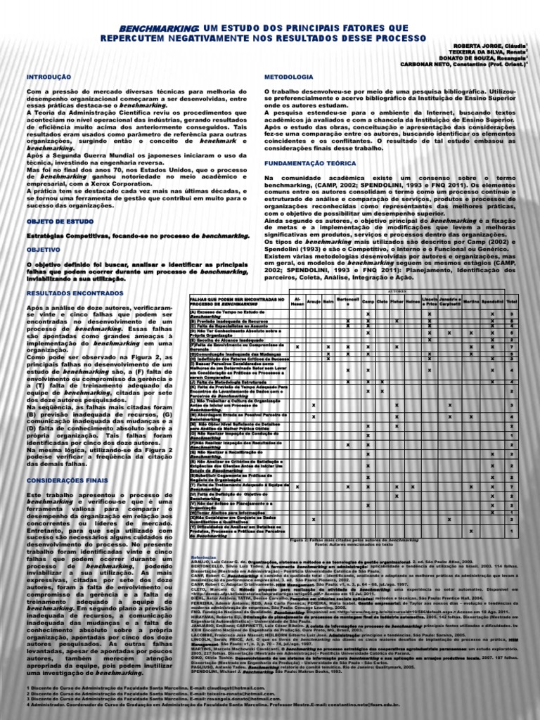 Poster TCC | PDF | Avaliação comparativa | Science