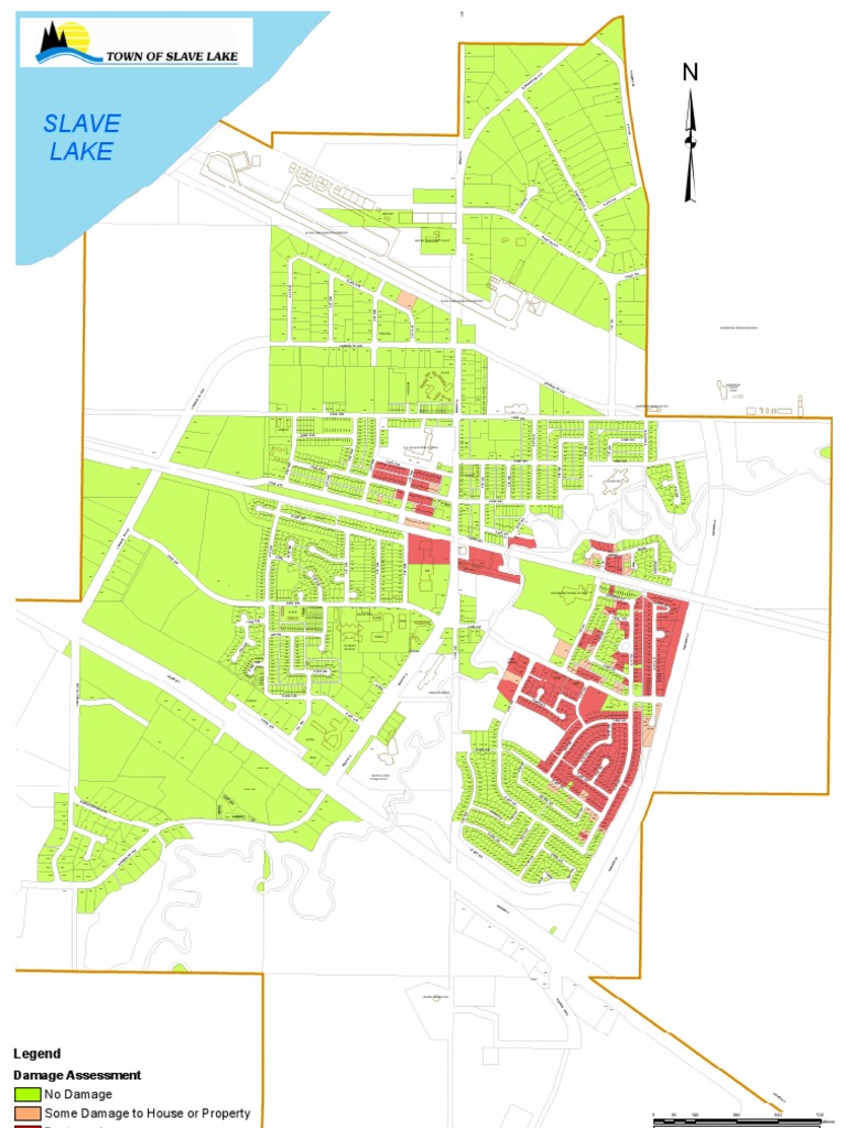 Slave Lake Fire Damage Assessment Maps | PDF