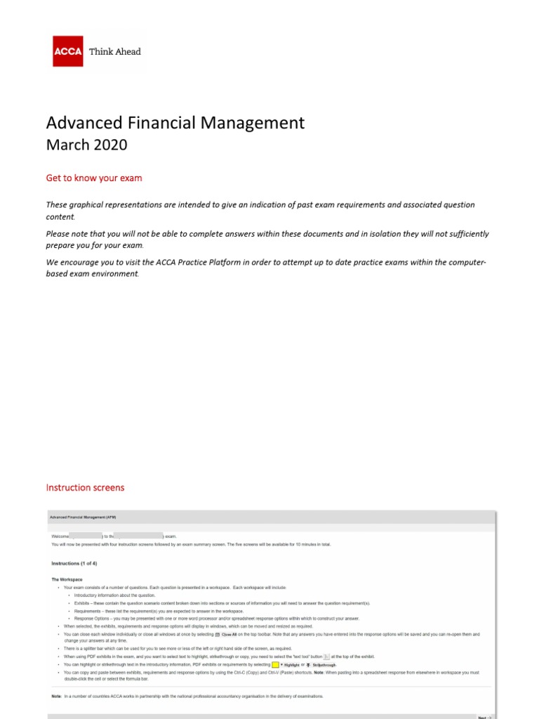 Advanced Financial Management: March 2020 | PDF