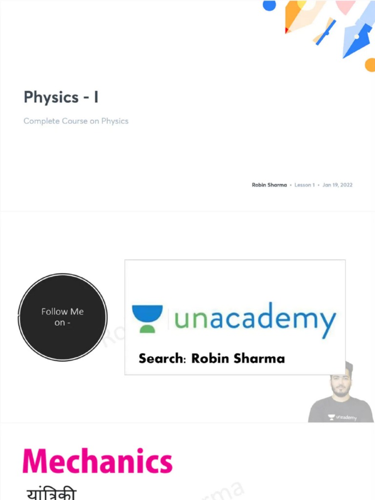 Physics Notes For SSC CGL | PDF