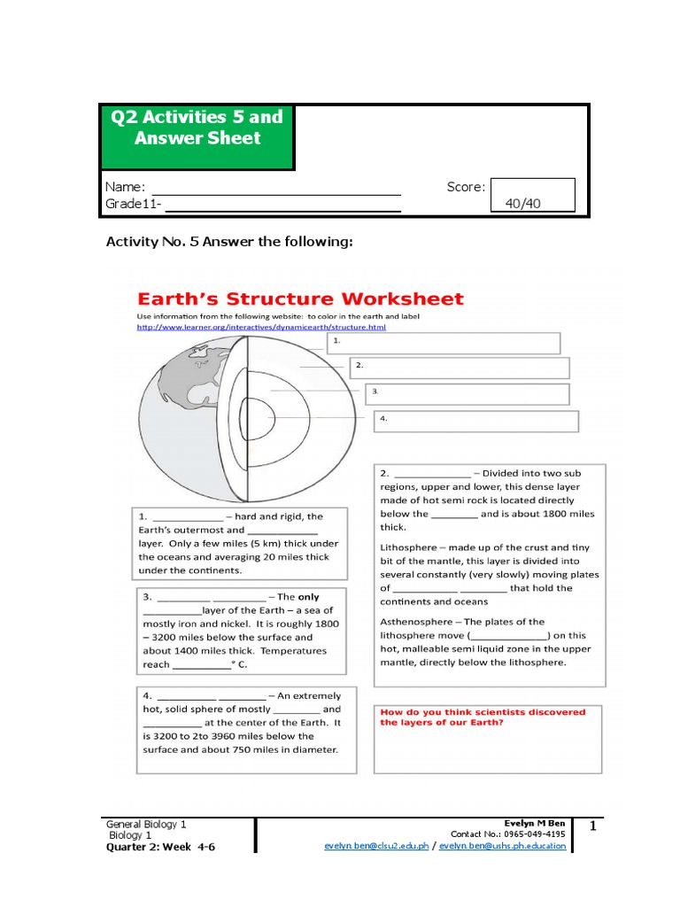 Q2 Activity 5 and Answer-Sheet | PDF