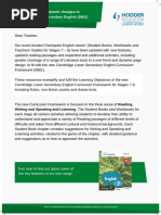 Cambridge Lower Secondary Progession Tests and Checkpoint Performance ...