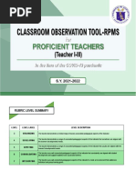 Rpms Portfolio Sample 2 | PDF | Lesson Plan | Teachers
