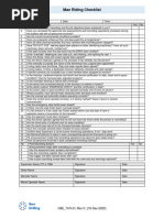 Rigging Equipment Inspection Checklist | PDF | Rope | Wire