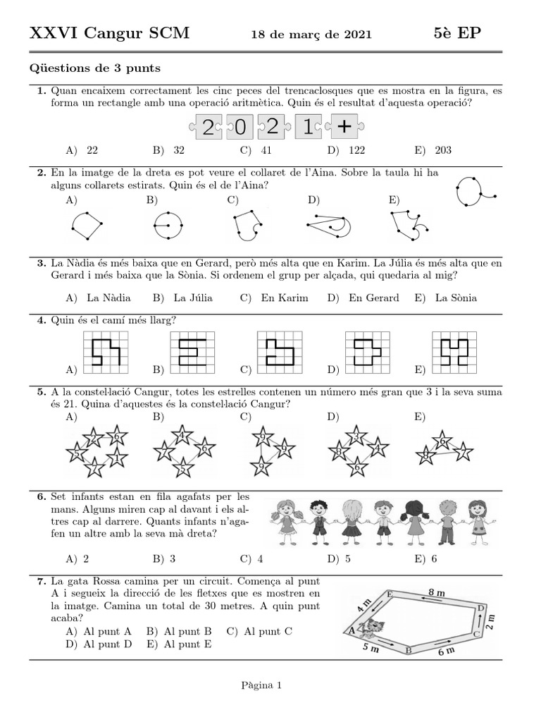 Proves Cangur Irene | PDF