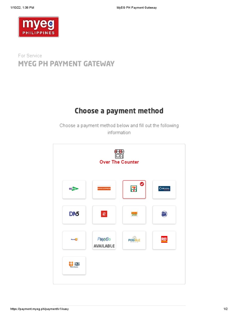 MyEG PH Payment Gateway Instructions | PDF | Finance & Money Management